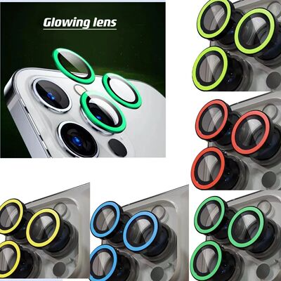 2-3Pcs Luminous Ceramic Camera Protector Film For IPhone 15
