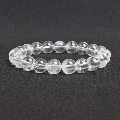 Natural Clear Quartzs Bracelet White Transparency Healing