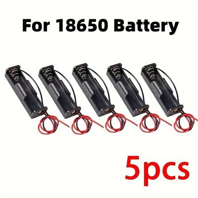 5pcs 18650 Power Bank Cases 1X 3.6V-4.2V 18650 Battery