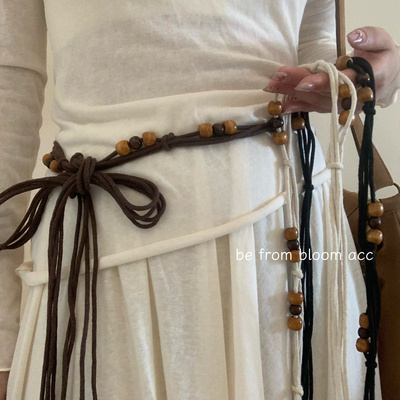 民族风编织腰带女配裙子复古时尚波西米亚装饰腰链连衣裙收腰配饰