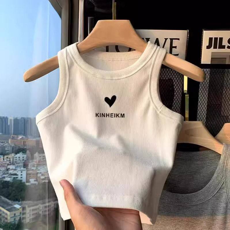 女童吊带背心外穿夏季上衣薄款修身潮酷休闲儿童装无袖纯棉T恤潮T