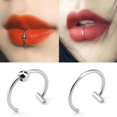 Goth Bead Nose Piercing nostri Lip Ring Fake Nose Ring Nose