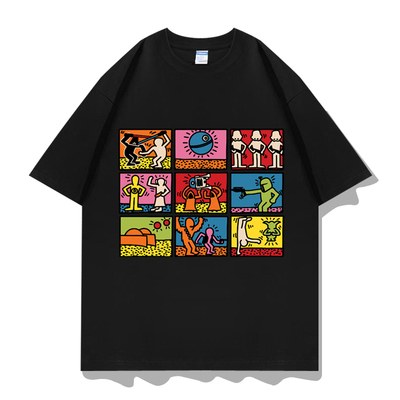 凯斯哈林Keith Haring星球大战Star Wars周边短袖T恤衣服体恤半袖