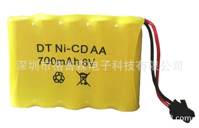 6V700mAh镍镉充电电池组玩具专用遥控车电池5号AA电池sm接口