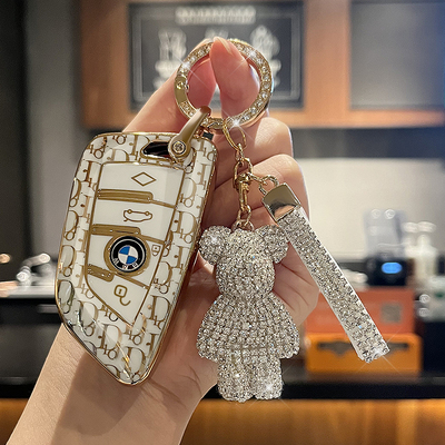 专用宝马钥匙套新升级高档全包