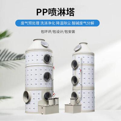 厂家直供PP淋塔定环制成套废气保净化设备淋量身定制P喷19P喷塔