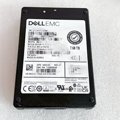 DELLEMC7.68TB2.5寸SAS12G