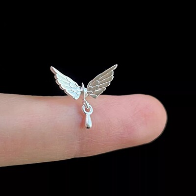 Vintage古着 Poem of the Migratory Birds耳钉