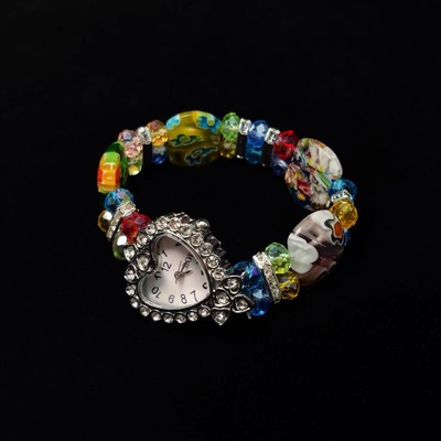 Vintage古着 Colored diamond circle手表