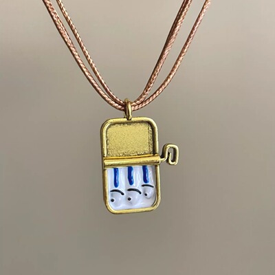 Vintage古着 Canned sardines项链