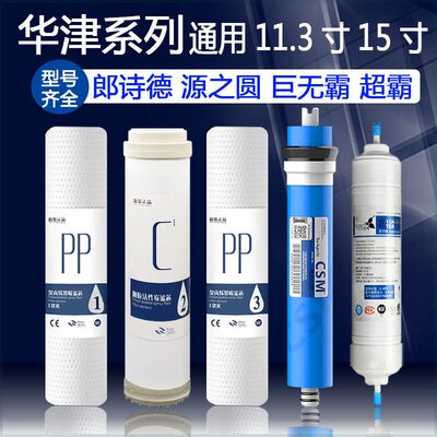 华津系列时代净水器郎诗德源之圆巨无霸11.3寸通用五级滤芯