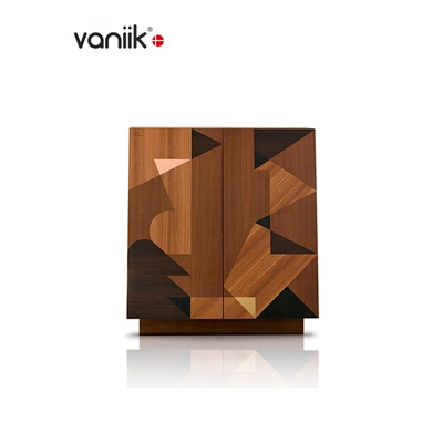 vaniik/北欧轻奢拼花高端玄关柜意式极简餐边柜边柜Schermo收纳柜