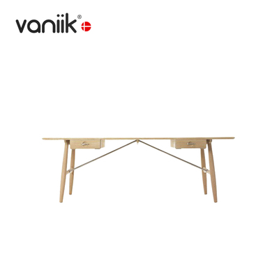 vaniik实木金属北欧书桌办公桌