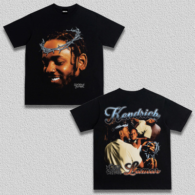 Kendrick Lamar肯德里克拉马尔西海岸美式宽松纯棉运动潮短袖t恤