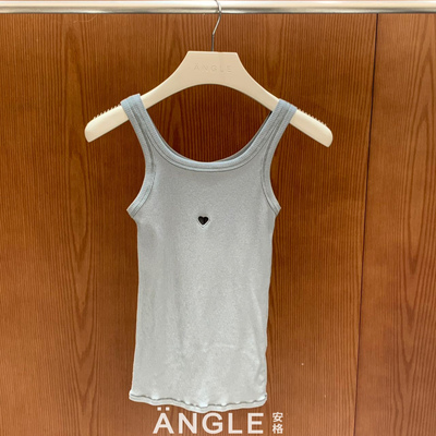 BASERANGE镂空爱心吊带背心打底