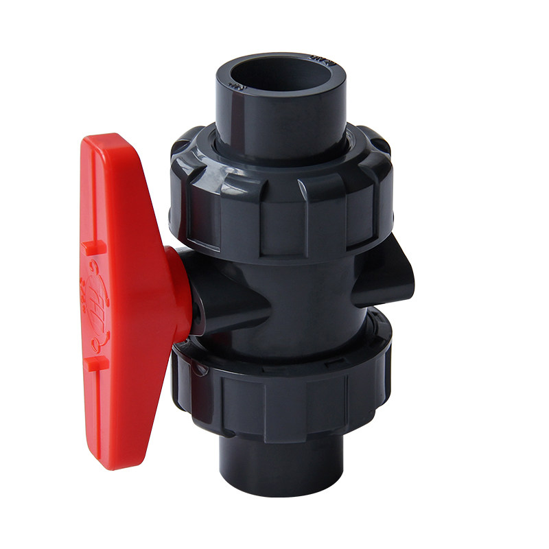 UPVC Double Loose Joint Ball Valve Pipe Double Head Union Valve Plastic ...