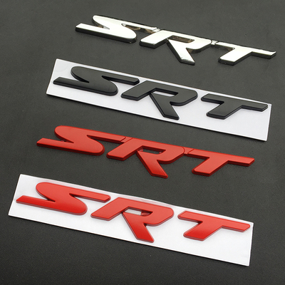 SRT车标贴 大切诺基300C 铂锐SRT改装金属车标道奇酷博Jeep指南车
