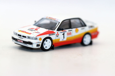 Para三菱Galant VR-4戈蓝APRC拉力赛车模型马来西亚站1/64玩具车