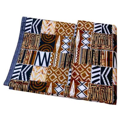 非洲民族蜡染印花面料双面几何仿蜡印花布chevron ankara fab爆款