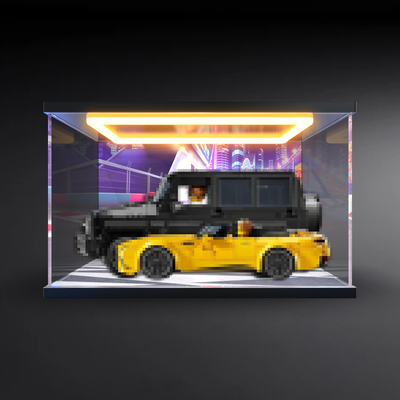 梅赛德斯AMG亚克力展示盒适用76924积木模型透明防尘盒手办收纳盒