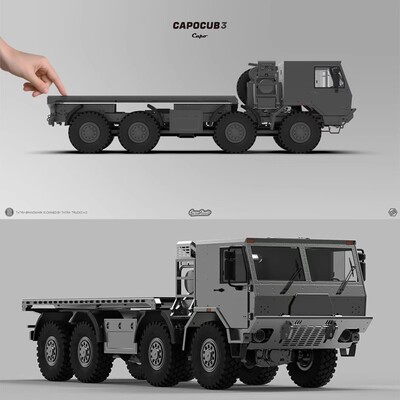 气动避震军卡全金属越野攀爬CAPO