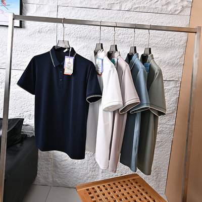 夏季商务通勤休闲翻领短袖POLO衫