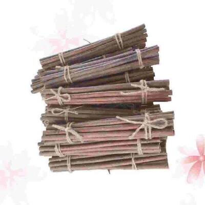 20 PCS Dry Branches Fortune Paulownia Wood Decor Wooden