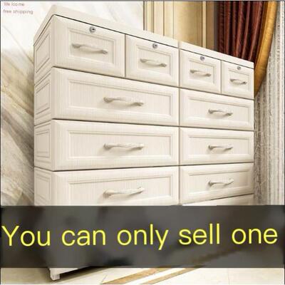 Thickened large plastic drawer type storage cabinet shoe cab
