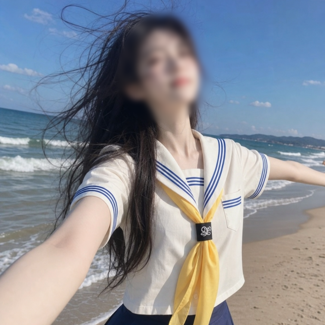 【蓝三本】城南诗中意基础款套装校供感日系制服学生校服短袖套装