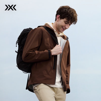 X-BIONIC 隐者静音轻量冲锋衣男士 防水防泼透湿户外徒步夹克外套