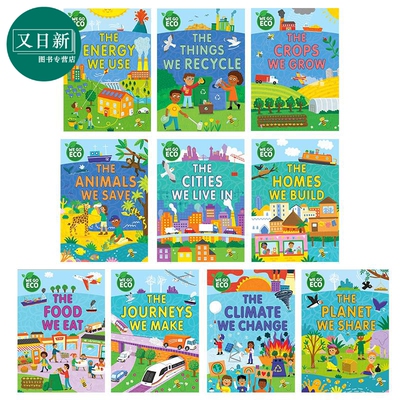WE GO ECO 走向环保10册 The Food We Eat The Animals We Save 英文原版儿童科学科普绘本自然环境保护知识图画书 又日新