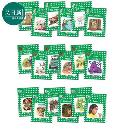 Jolly Phonics Readers Level 3 Complete Set 快乐自然拼读读物绿色等级18本套装 3级 英文原版英语分级读物 又日新