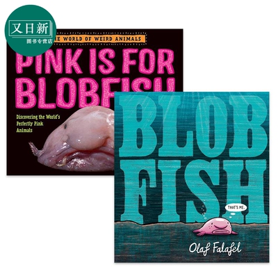 Blobfish 水滴鱼主题童书2册套装 Pink Is for Blobfish 动物摄影书绘本Olaf Falafel Jess Keating 英文原版进口 又日新