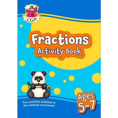 英国原版CGP教辅 New Fractions Activity Book for Ages 5-7 5-7 岁新数学分数活动书 含答案 又日新