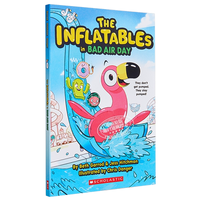 The Inflatables 1 The Inflatables in Bad Air Day 充气玩具团1 学乐桥梁漫画图像小说 英文原版儿童小初文学 又日新