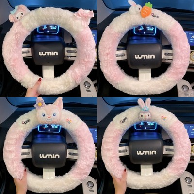 电动车可爱装饰冬天车手把套毛绒