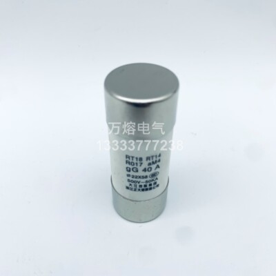 R017陶瓷保险丝管380V熔断器RO17φ22*58MM RT18 RT14 AM4芯
