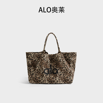 ALO韩系辣妹豹纹帆布包包2026夏