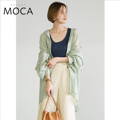 透视宽松立领薄外套空调衫上衣