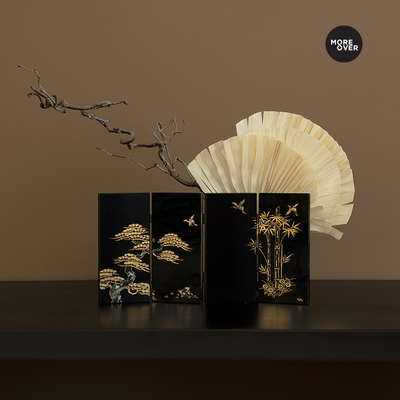 Moreover中国风桌面屏风摆件
