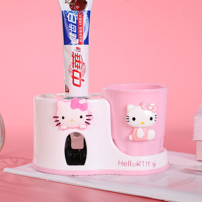HelloKitty牙刷架挤牙膏器