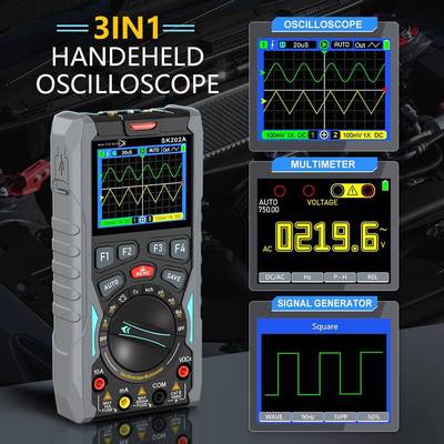 SK202A双通道三合一70MHz200Msps带宽数字示波表便携式万用表