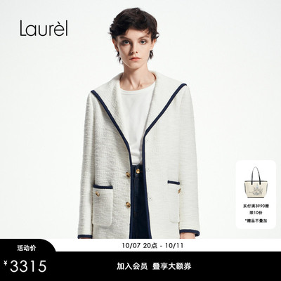 【棉】Laurel劳芮小香风海军领航海短外套女LWL361W00600