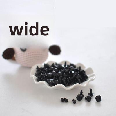 100pcs 6-24mm Black Plastic Safety Eyes For Toys Doll Craft
