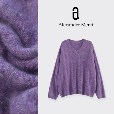 【紫霞】超细100%羊毛纱线 表薄绒彩色暗织 毛衣 D25T82610