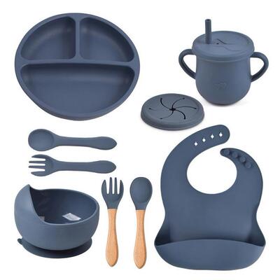 Silicone Baby Feeding Set Suction Plates and Bowls fCYF7ca2W