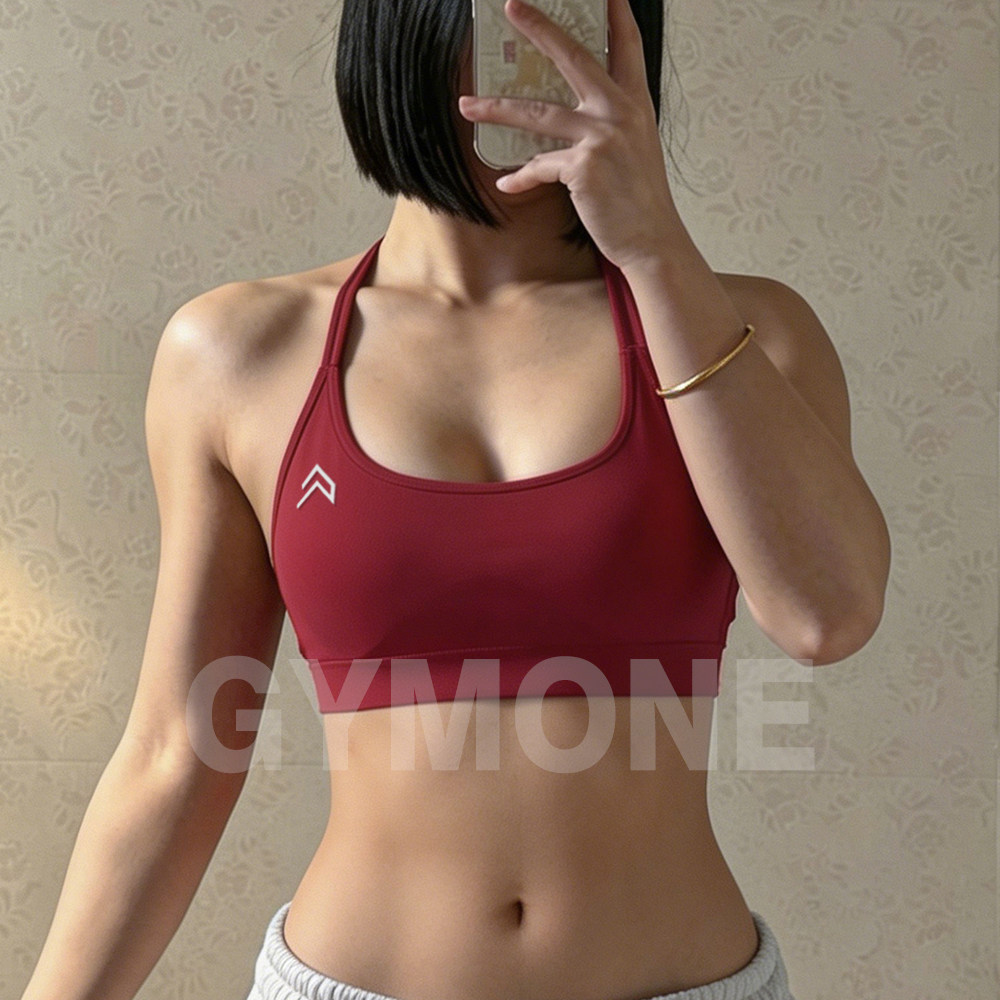交叉美背Oner运动内衣女无缝细带U领内衣可拆卸瑜伽健身速干文胸