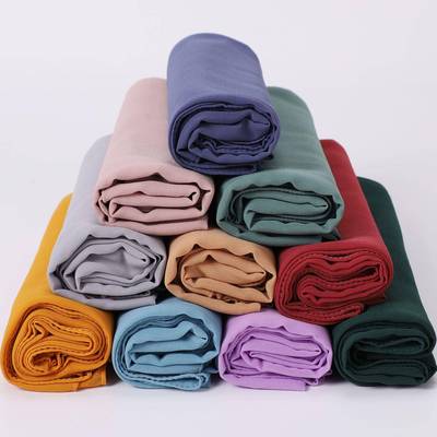 Single color chWCHiffon scarf for women's headscarf雪纺围巾