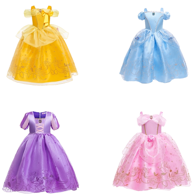 frozen贝尔公主礼服裙童装