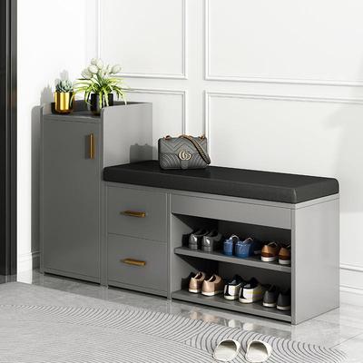 Home shoe changing stool Door shoe cabinet storage shoe rack